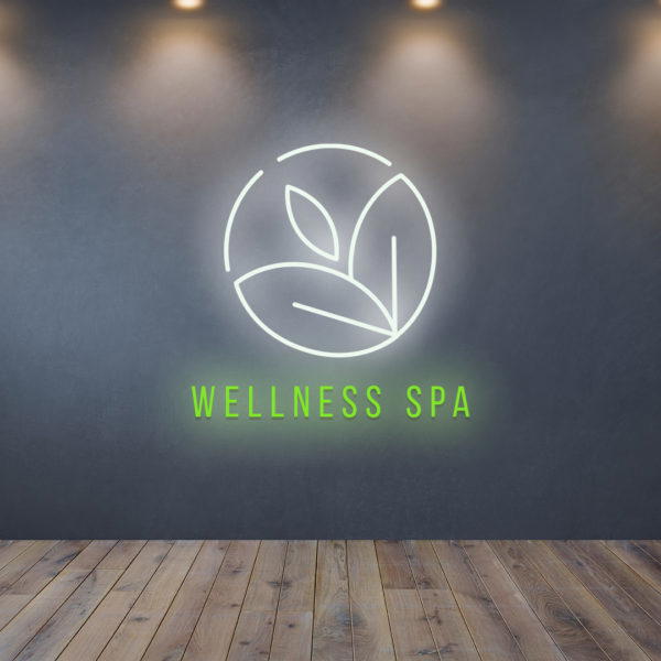 Wellness Spa LED Sign - Quick Neon Signs